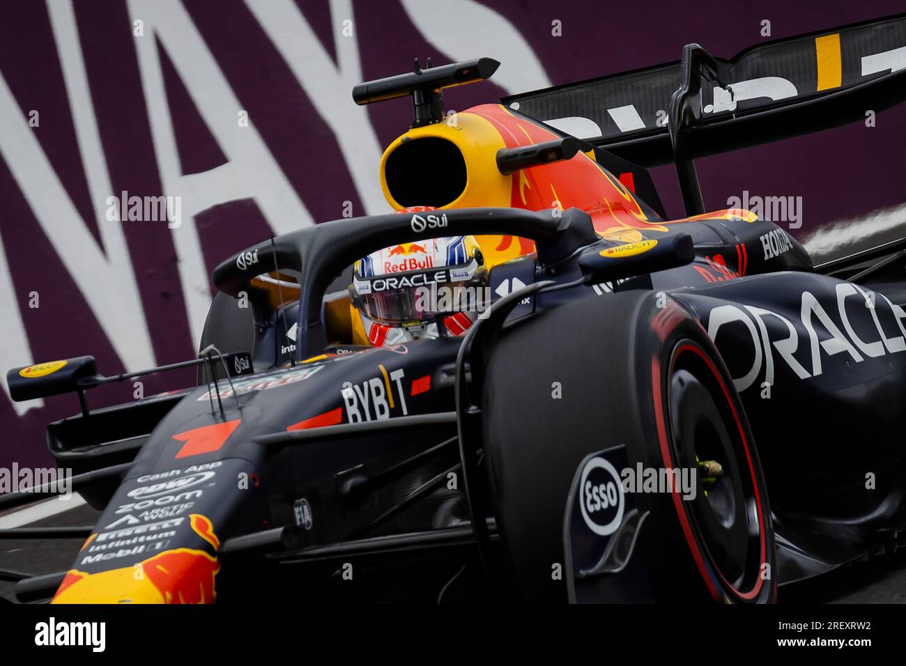 SPA - Max Verstappen (Red Bull Racing) during the Grand Prix of Belgium at the Circuit de Spa ...