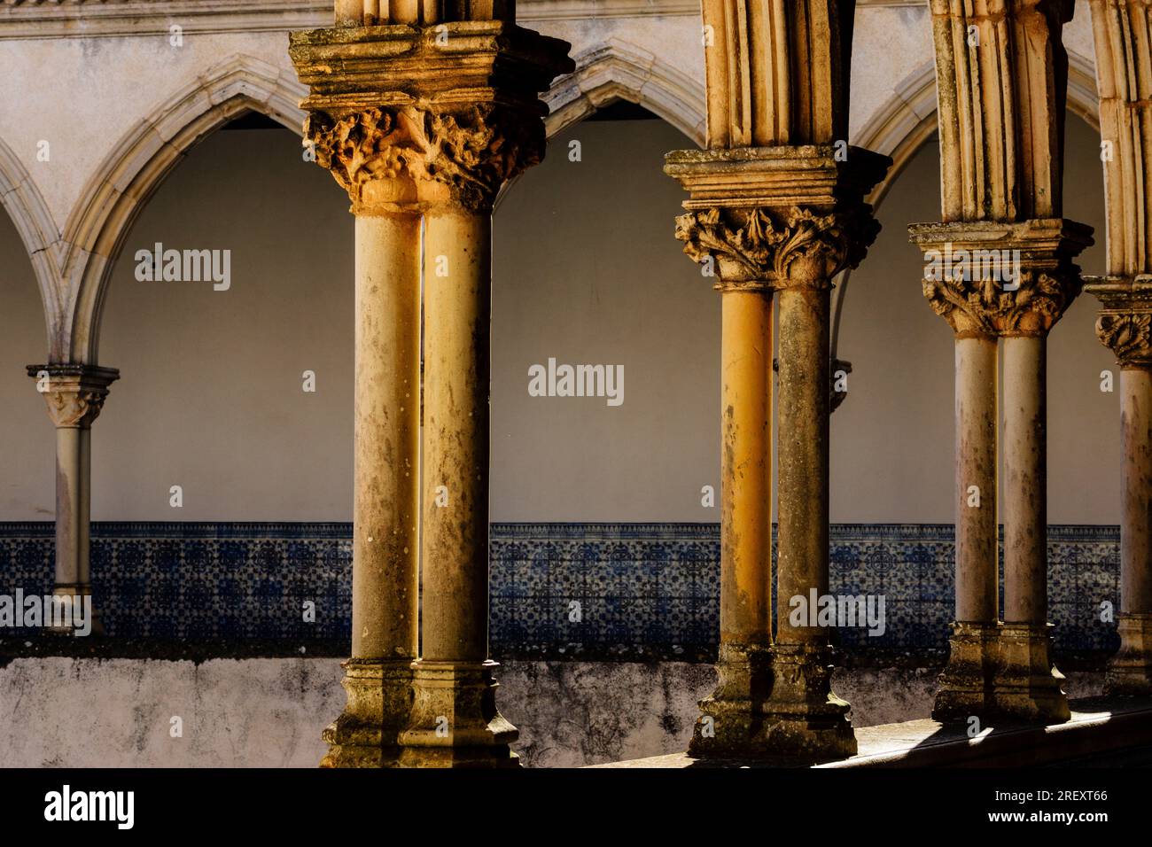 Cloister Da Lavagem, convent of Christ, year 1162, Tomar, district of ...