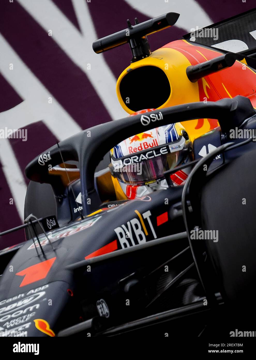 SPA - Max Verstappen (Red Bull Racing) during the Grand Prix of Belgium ...