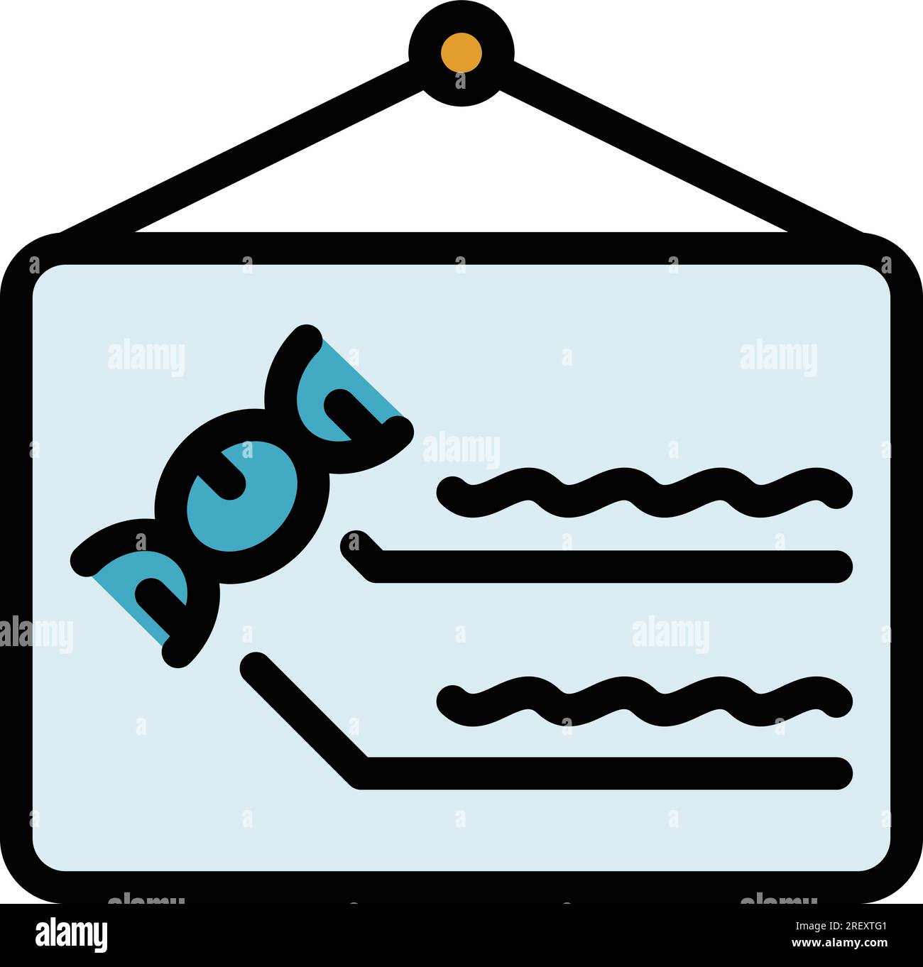 Lab wall banner icon outline vector. Medical test. Lab equipment color ...