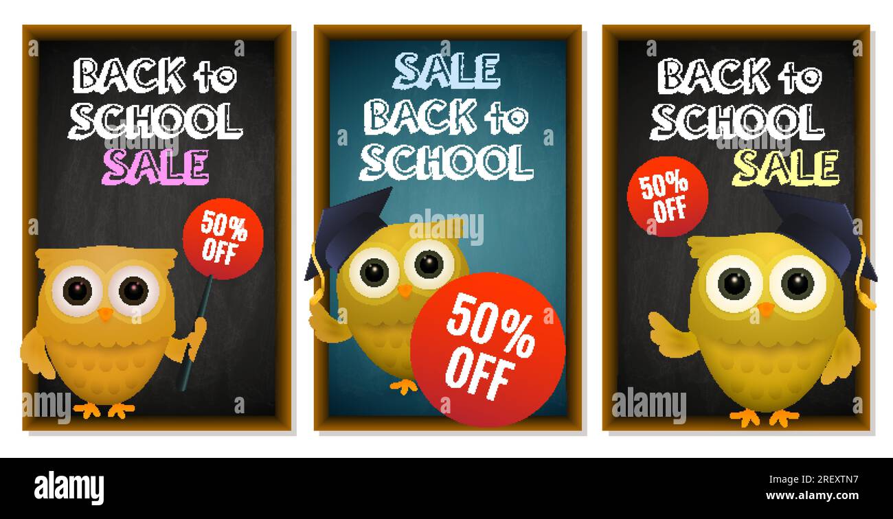 Welcome back school sale coupon hi-res stock photography and images - Alamy