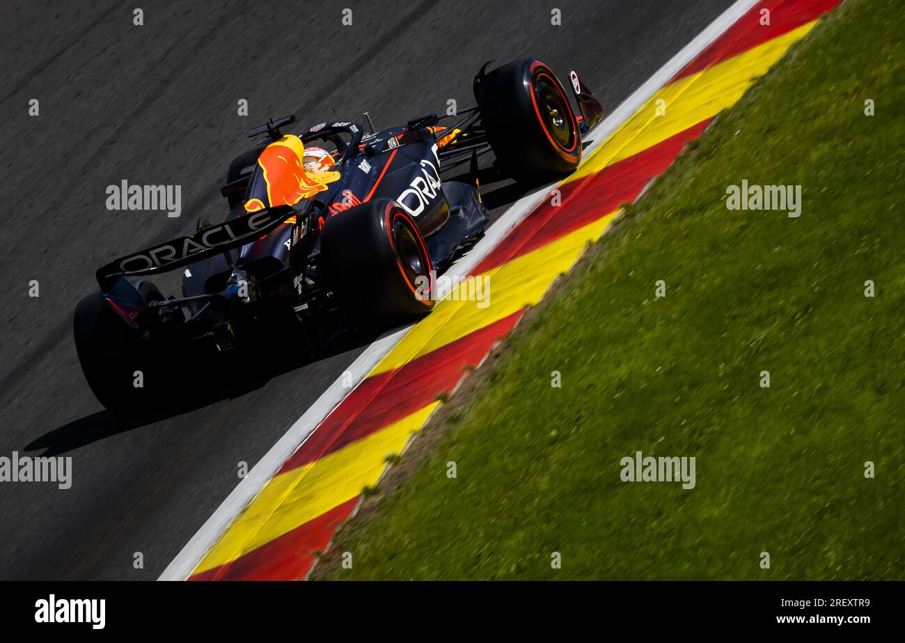 SPA - Max Verstappen (Red Bull Racing) during the Grand Prix of Belgium at the Circuit de Spa ...