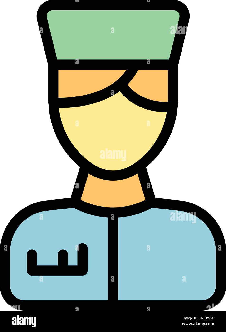 Medical nurse icon outline vector. Hospital doctor. Clinic help color ...