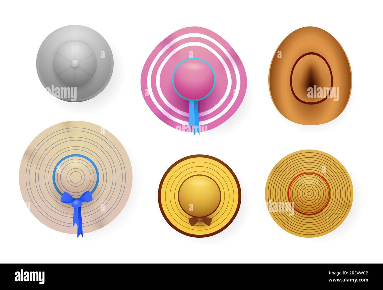 Summer hats set Stock Vector Image & Art - Alamy