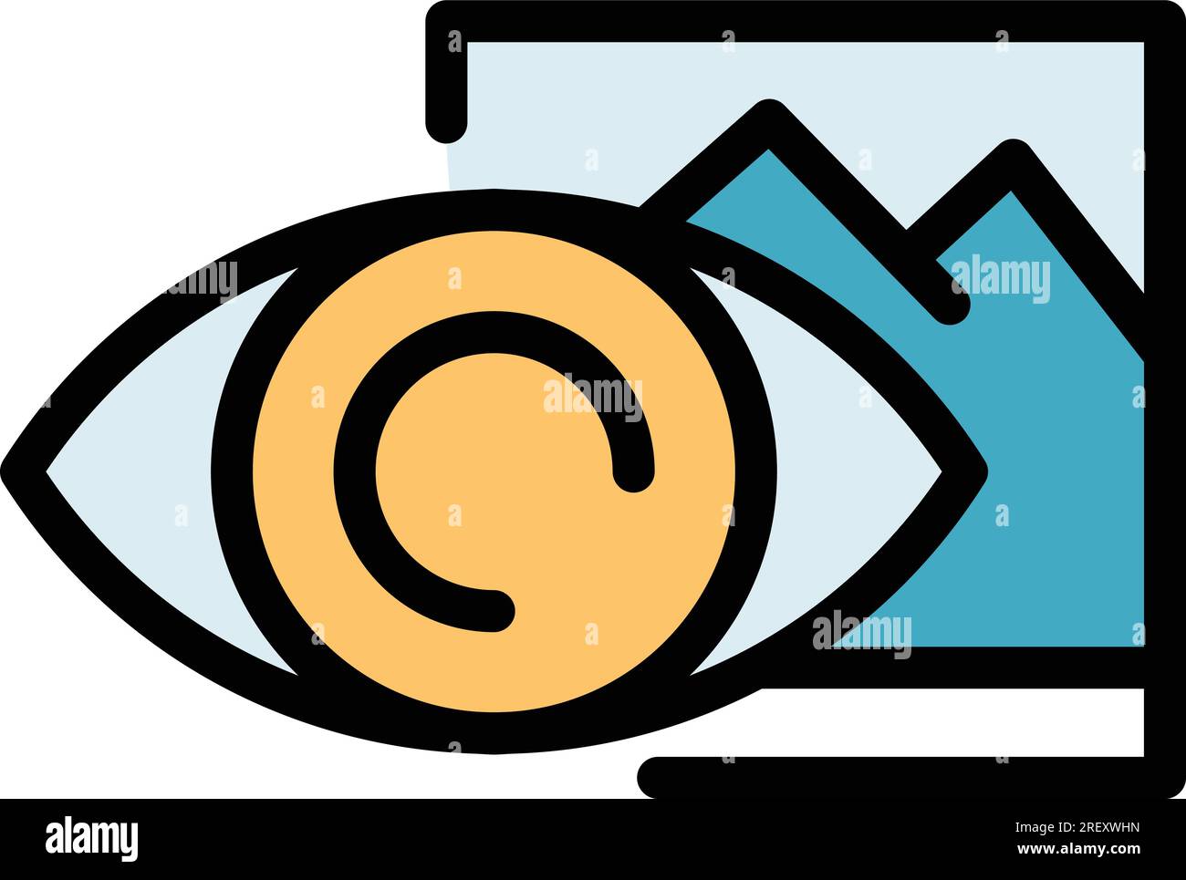 Virtual tour icon outline vector. 360 vr. Camera angle color flat Stock ...