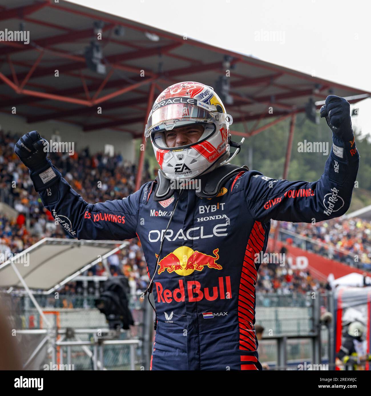 VERSTAPPEN Max (ned), Red Bull Racing RB19, portrait during the 2023 Formula 1 MSC Cruises ...