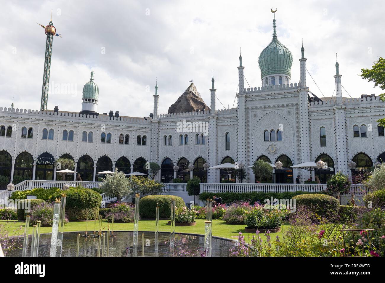 Copenhagen, Denmark. July 25th, 2023. A general view of Tivoli Gardens in Copenhagen, Denmark ...