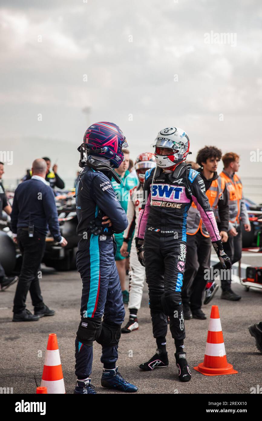 Spa Francorchamps, Belgium. 30th July, 2023. (L to R): Alexander Albon ...