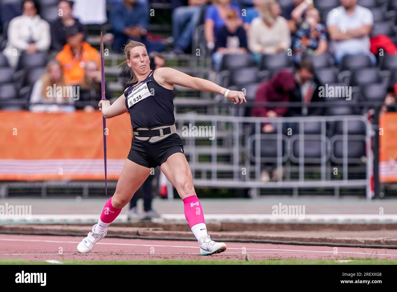 BREDA, NETHERLANDS - JULY 30: Ilse Knijnenburg of ARV Ilion competing ...