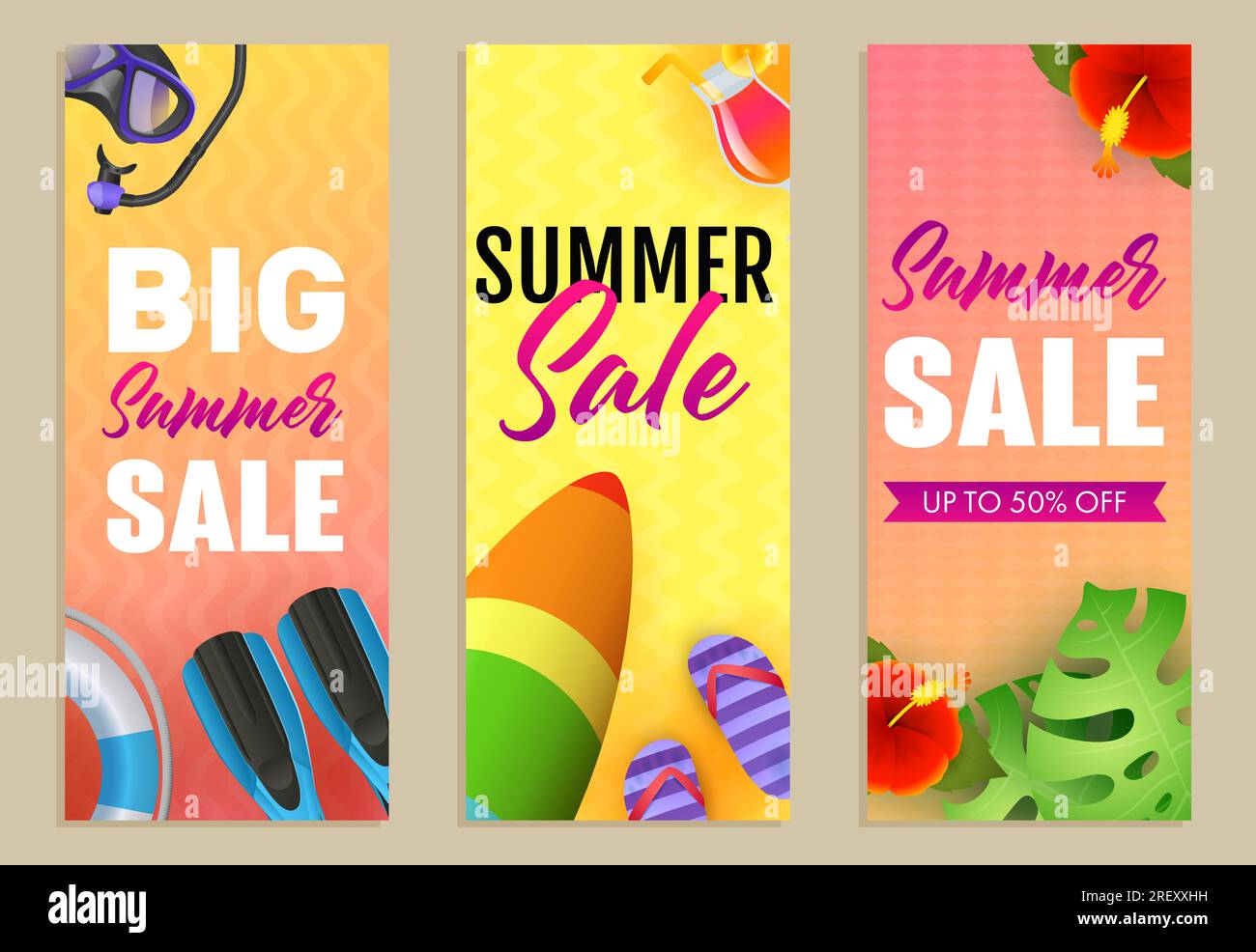 Flip flop flyer Stock Vector Images - Alamy