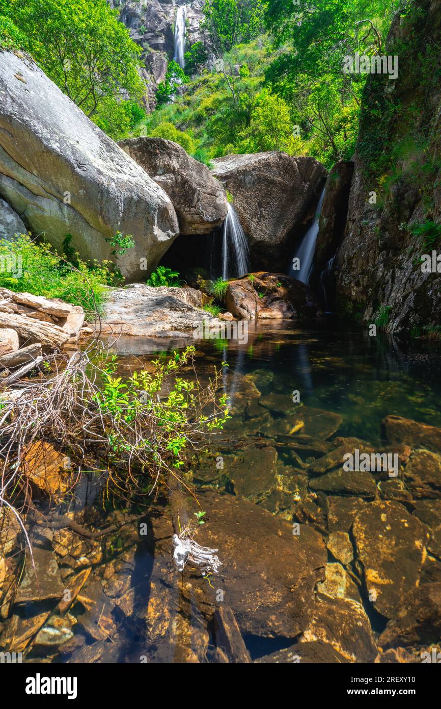 Frecha da Mizarela Waterfall in Albergaria da Serra, Portugal Stock ...