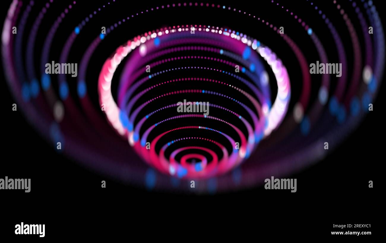 Visualization of thermonuclear technologies. Abstract sphere of glowing ...