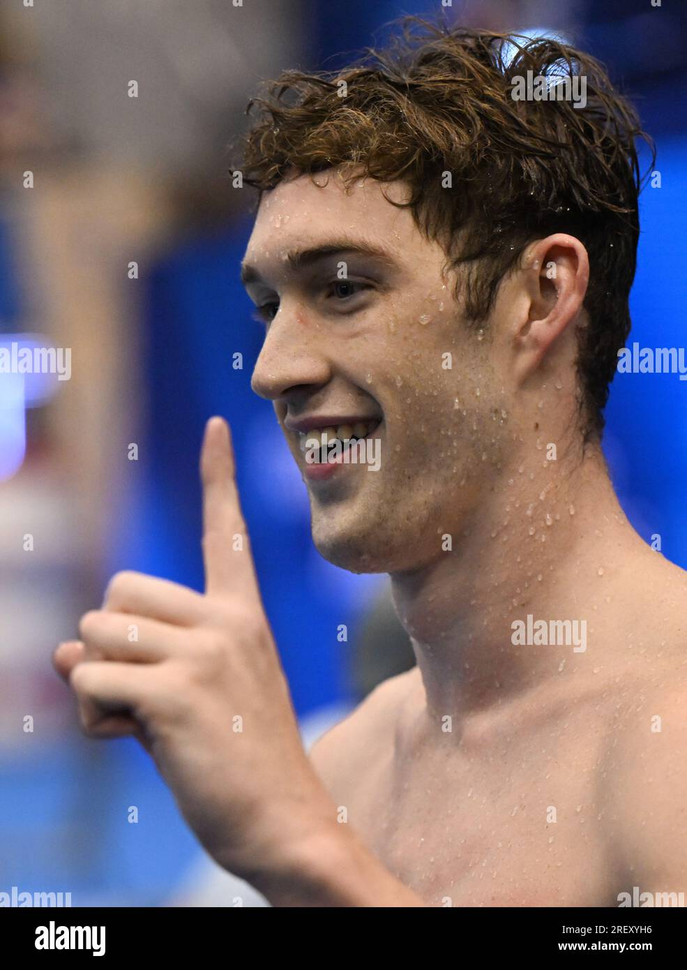 Fukuoka, Japan. 30th July, 2023. Hunter Armstrong of the United States ...