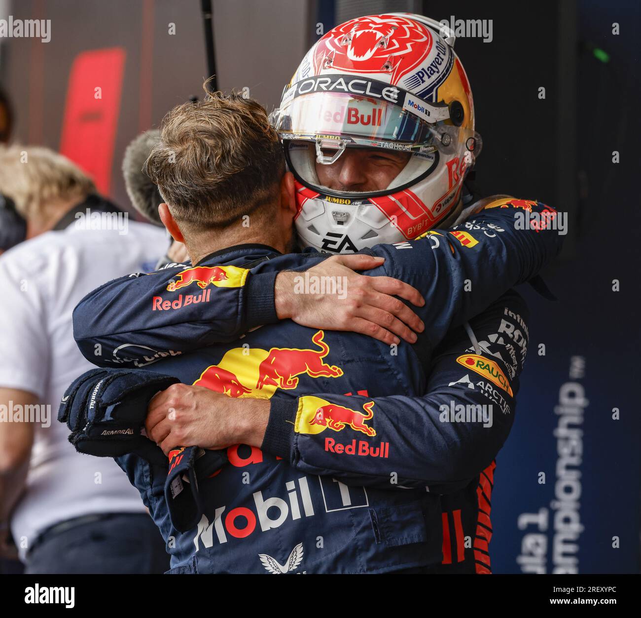 VERSTAPPEN Max (ned), Red Bull Racing RB19, portrait during the 2023 Formula 1 MSC Cruises ...