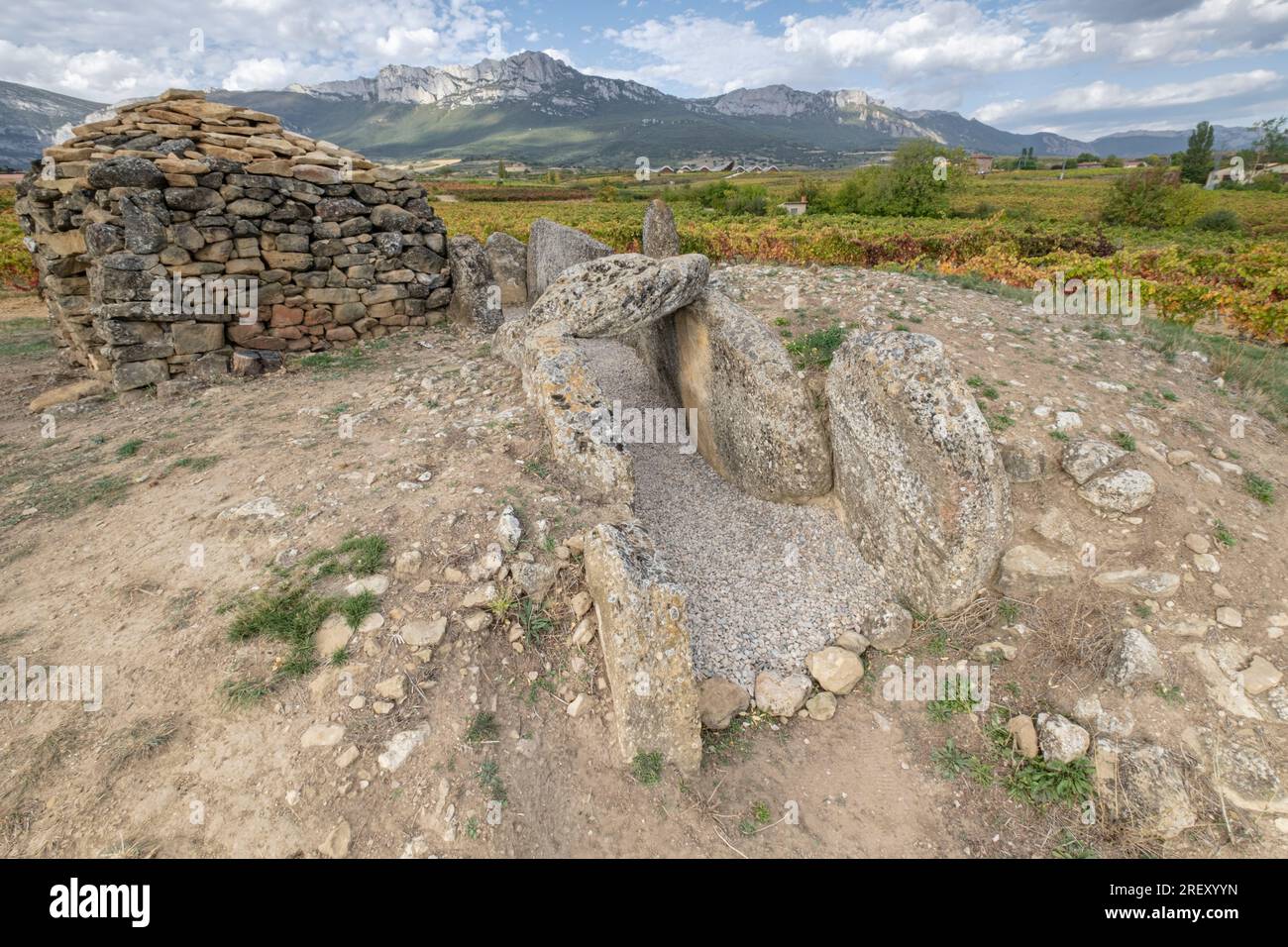 Dolmen of San Martín, Neolithic era, Laguardia, Alava, Basque Country ...