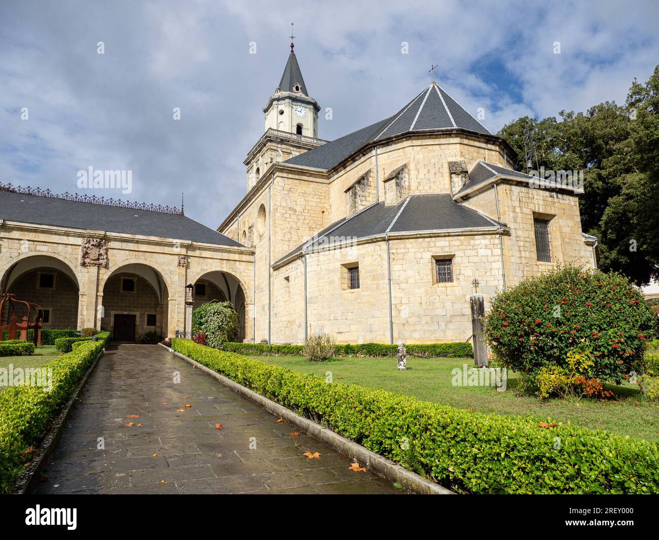 Sanctuary of Our Lady of the Oak, Artziniega, Alava, Basque Country ...