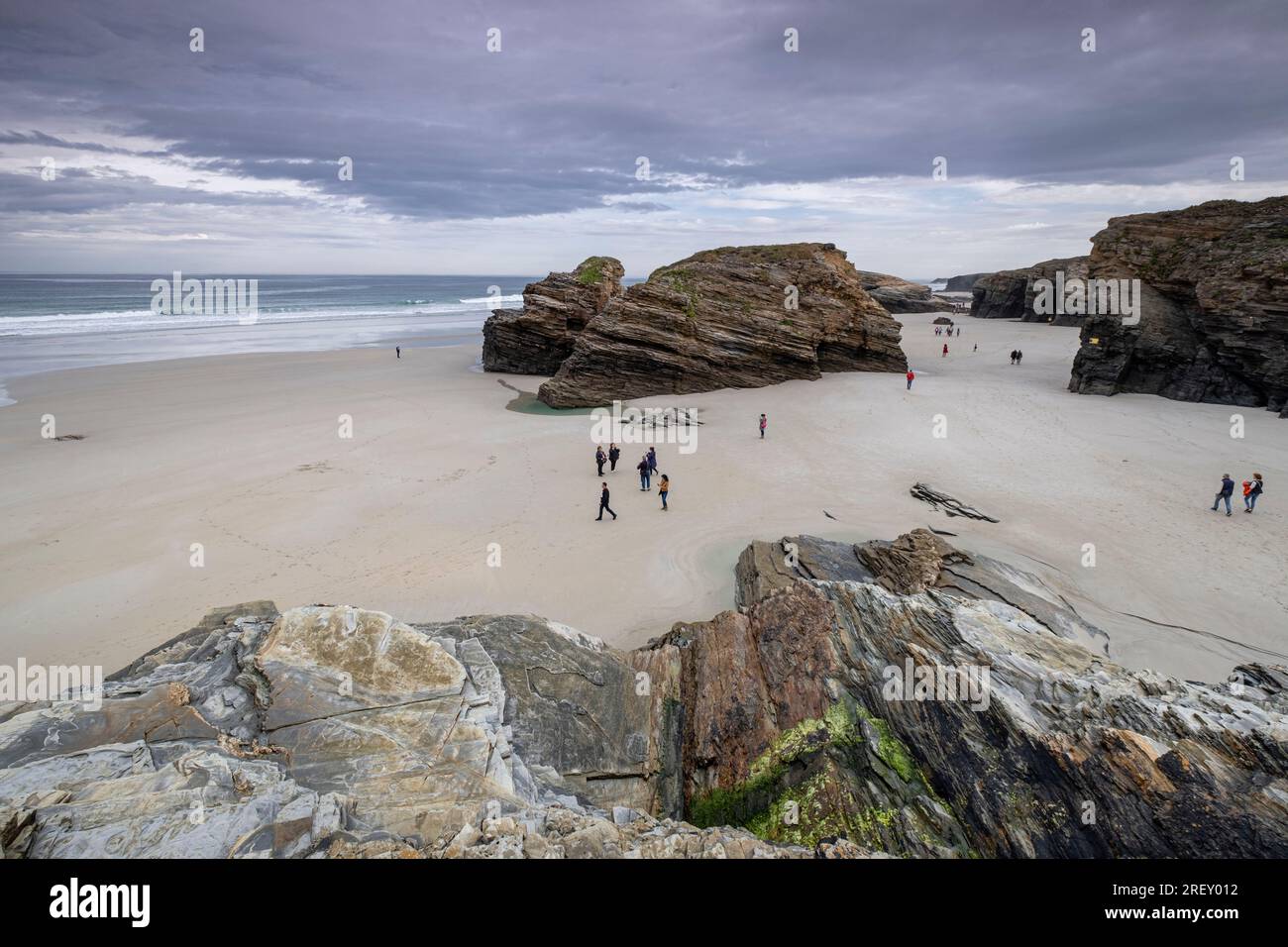Las Catedrales beach, Ribadeo, Lugo, Galicia, Spain Stock Photo - Alamy