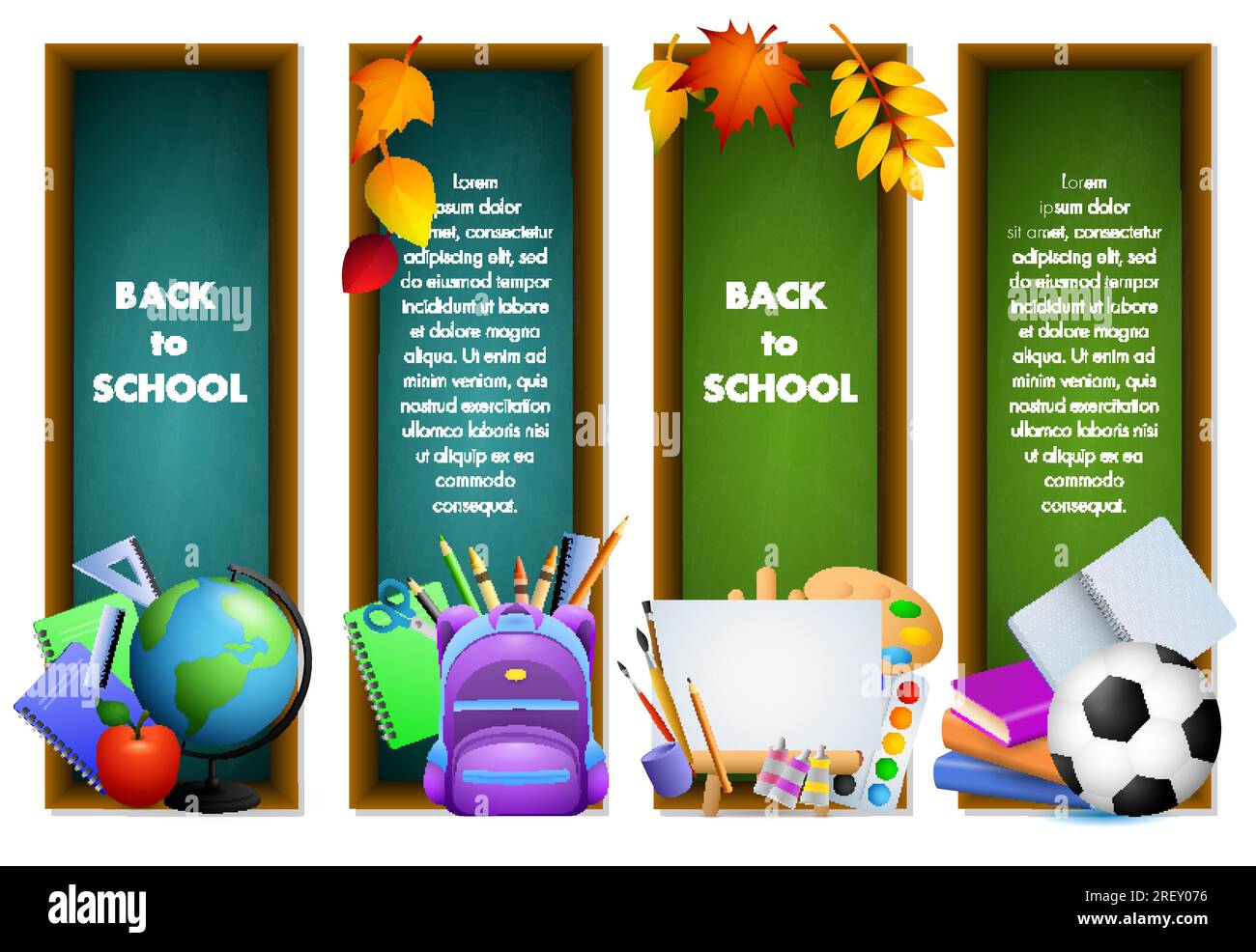 Banners template books set hi-res stock photography and images - Alamy