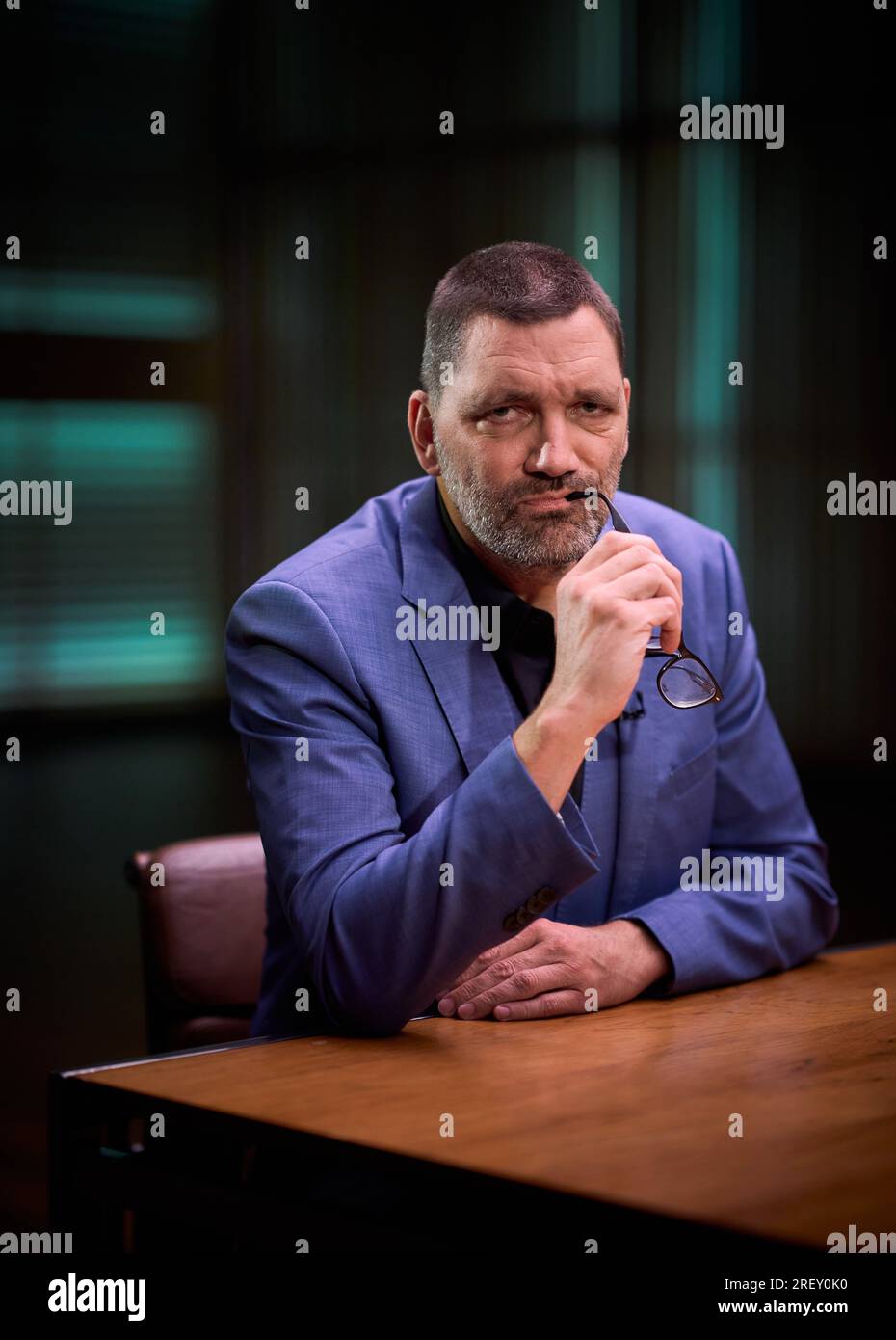 AMSTERDAM - Portrait of presenter Theo Maassen in the setting of the ...