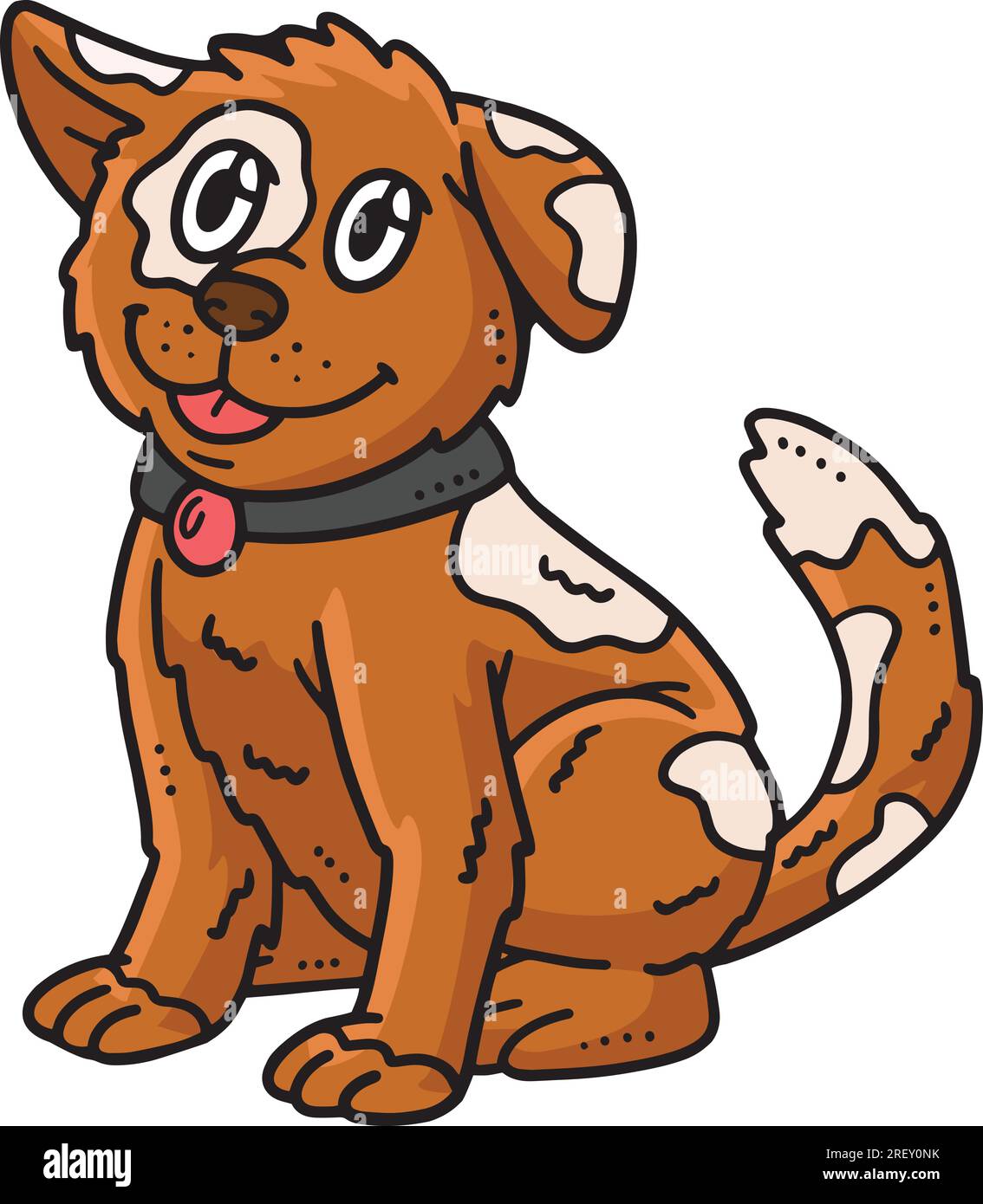 Dog Cartoon Colored Clipart Illustration Stock Vector Image & Art - Alamy