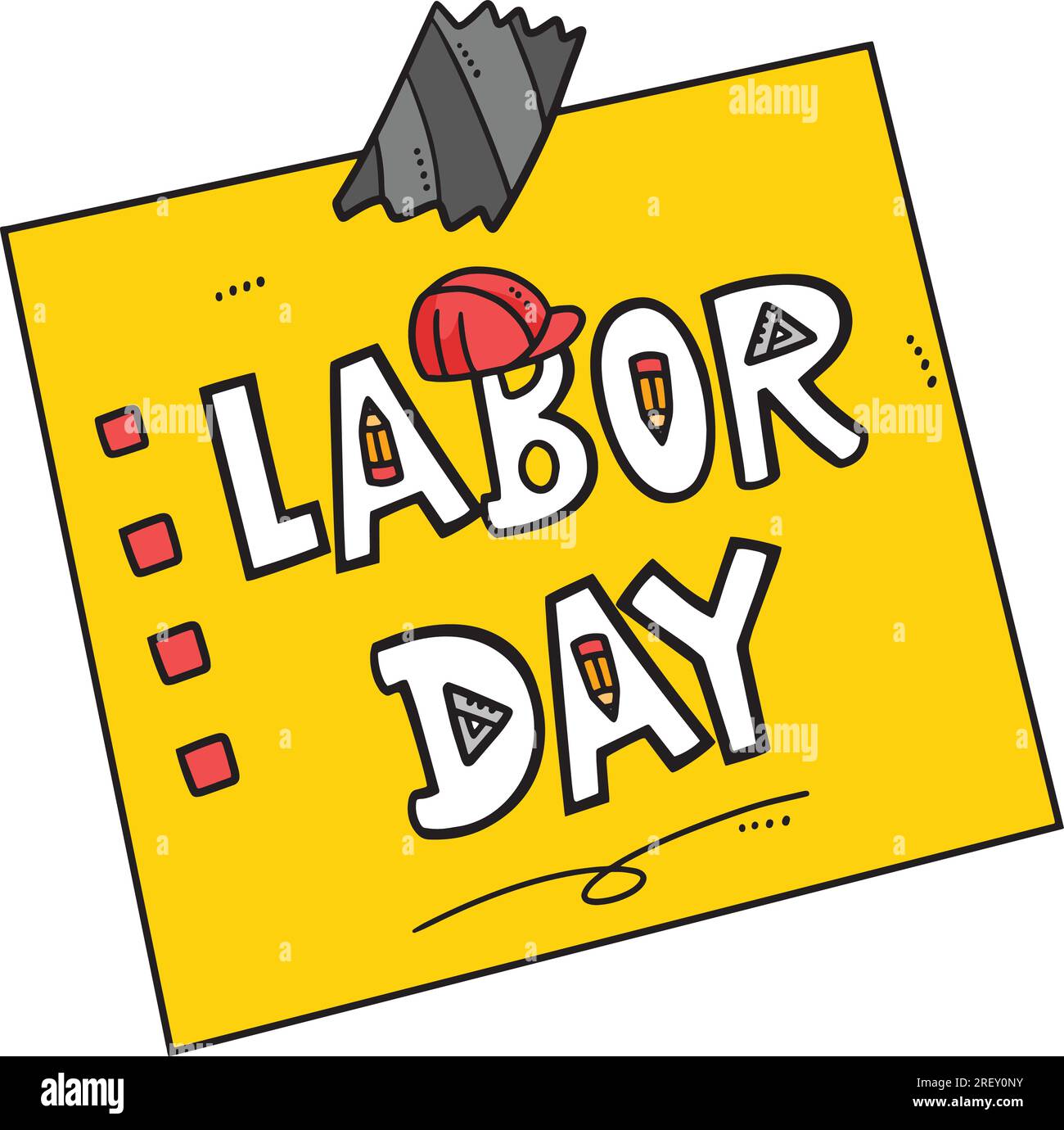 Labor Day Cartoon Colored Clipart Illustration Stock Vector Image & Art ...
