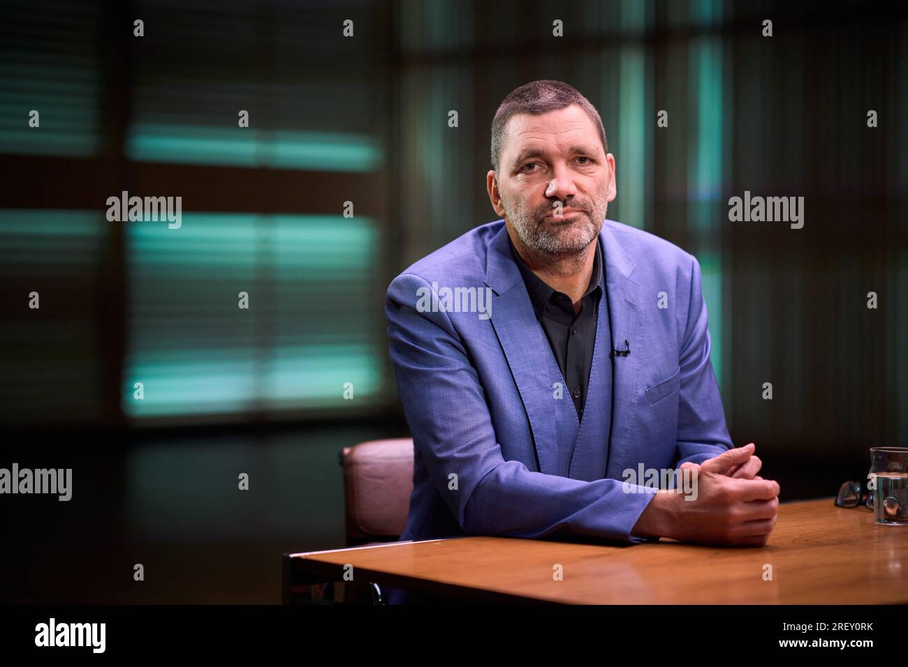 AMSTERDAM - Portrait of presenter Theo Maassen in the setting of the ...