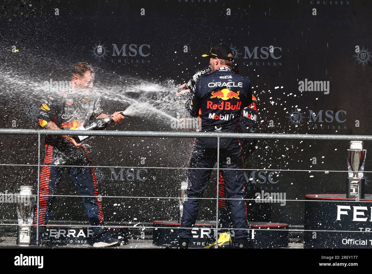 Spa Francorchamps, Belgium. 30th July, 2023. Race winner Max Verstappen ...