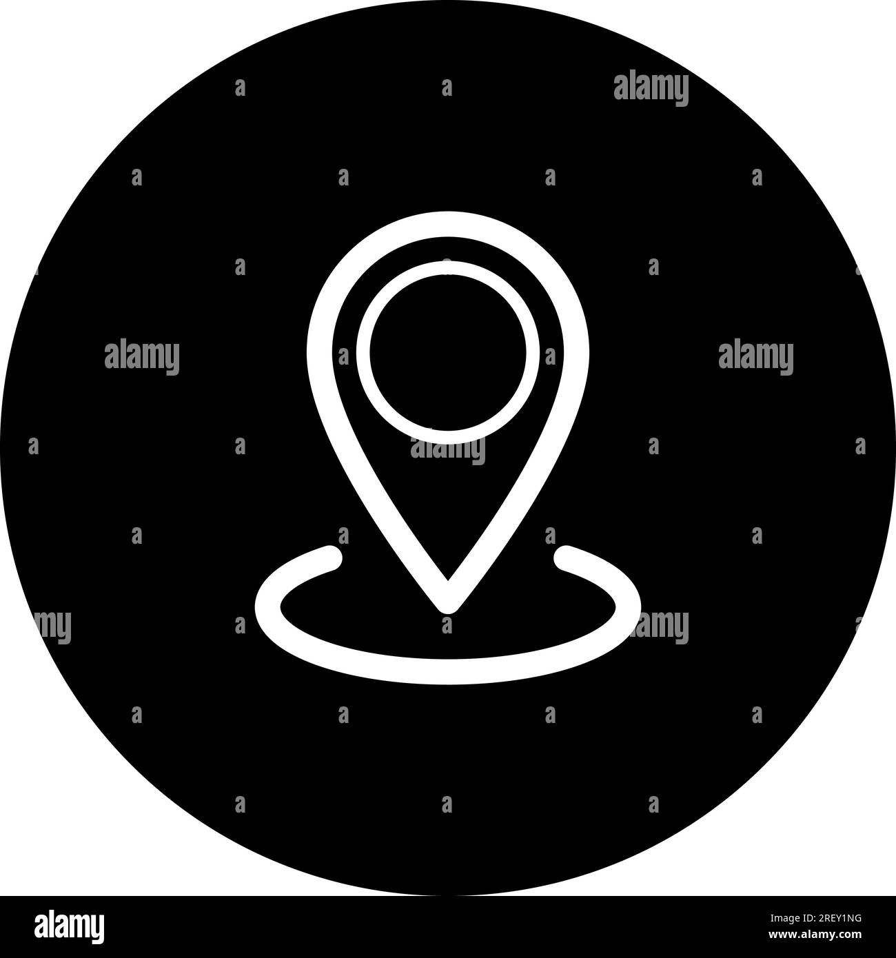 Flat icon of map pin point as a concept of navigation Stock Vector ...