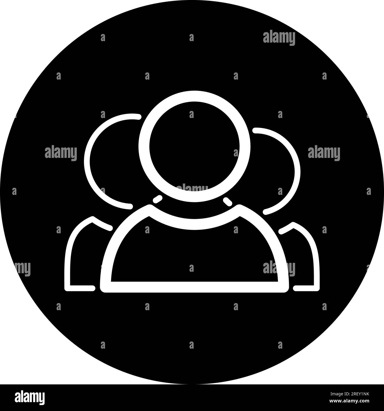 Flat icon of people group as a customers or users concept Stock Vector Image & Art - Alamy