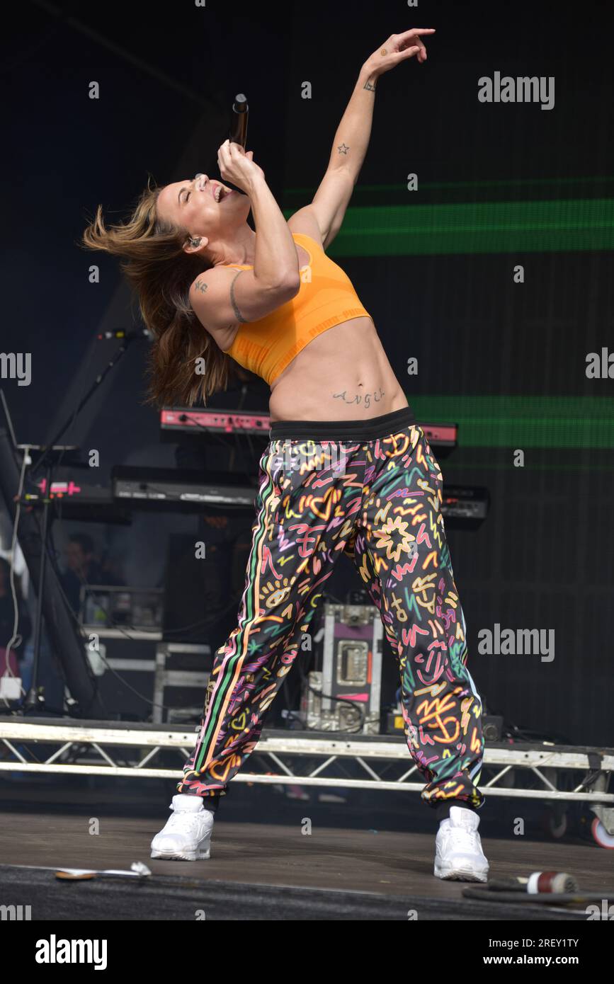 Melanie C. Spice Girls. Camp Bestival Stock Photo - Alamy