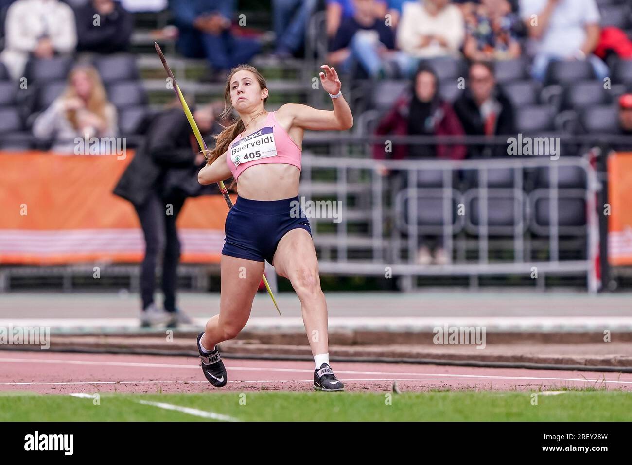 BREDA, NETHERLANDS - JULY 30: Jolie Baerveldt of AV Unitas competing on ...