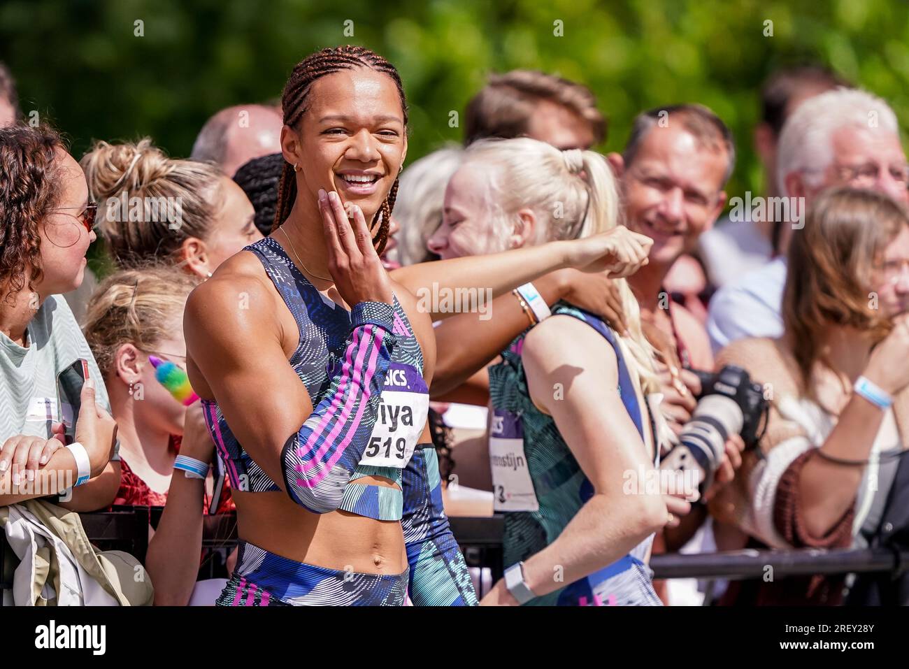 BREDA, NETHERLANDS - JULY 30: Tasa Jiya of AV Lycurgus competing on ...