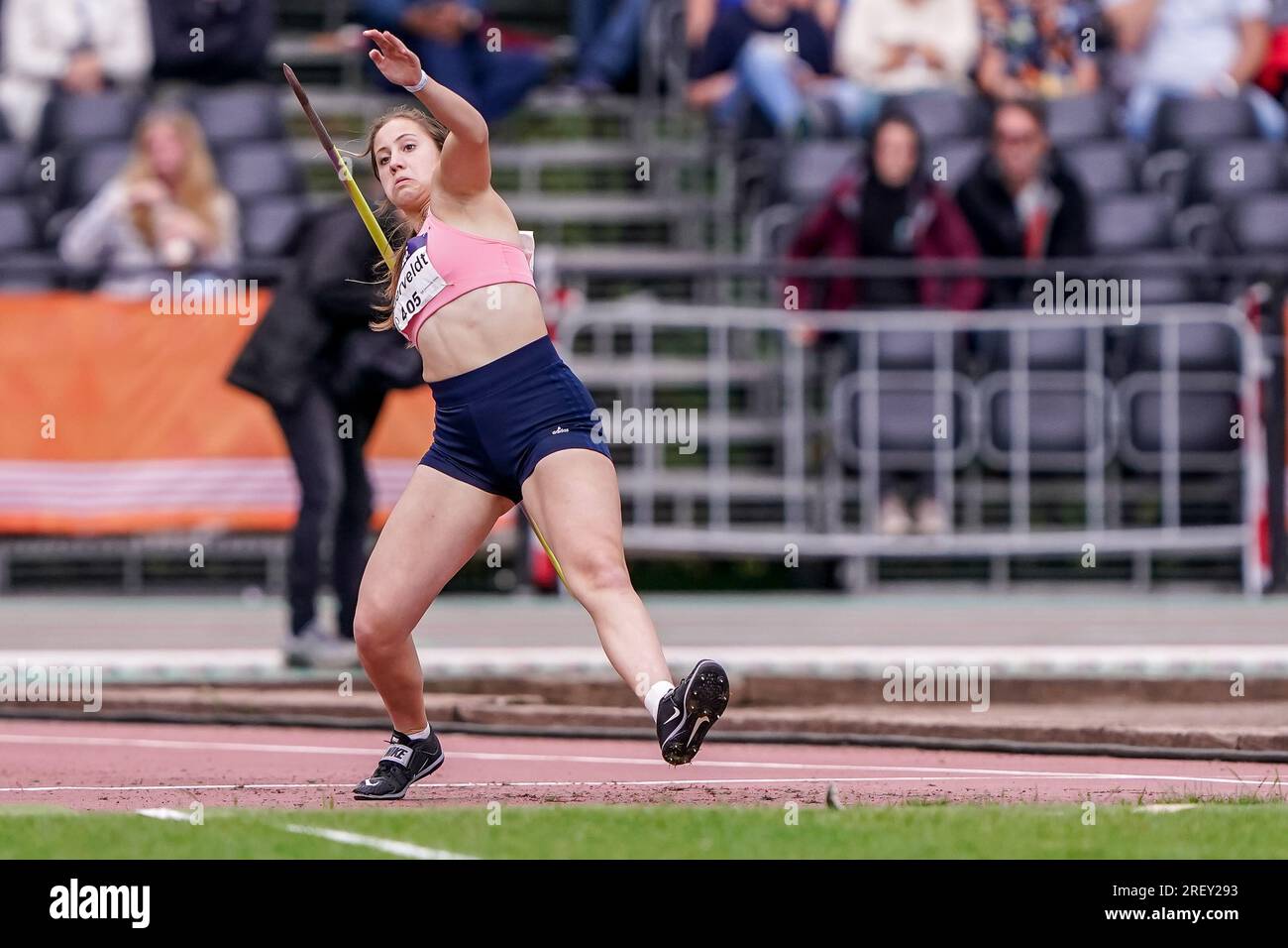BREDA, NETHERLANDS - JULY 30: Jolie Baerveldt of AV Unitas competing on ...