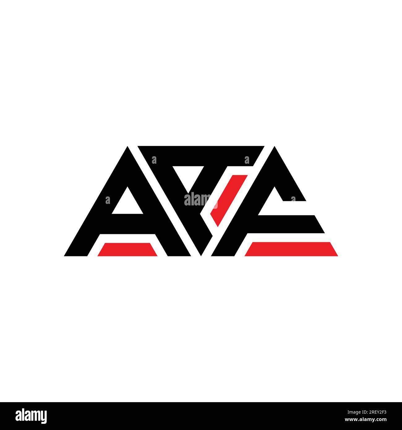 AAF triangle letter logo design with triangle shape. AAF triangle logo ...