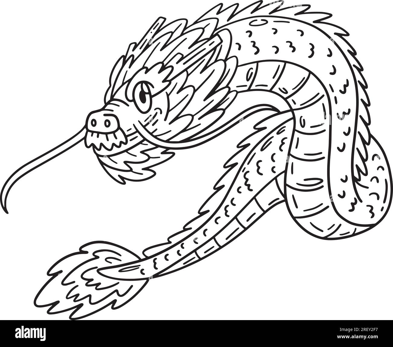 Year of the Dragon Dancing Dragon Isolated Stock Vector Image & Art - Alamy