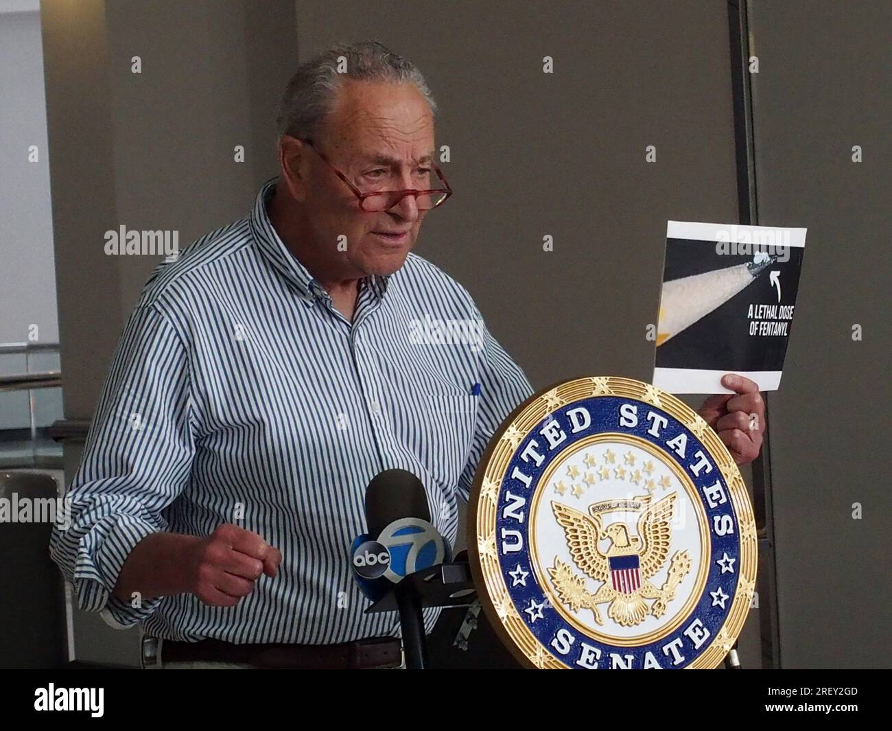 New York, New York, USA. 30th July, 2023. NEW YORK, Senator Chuck ...