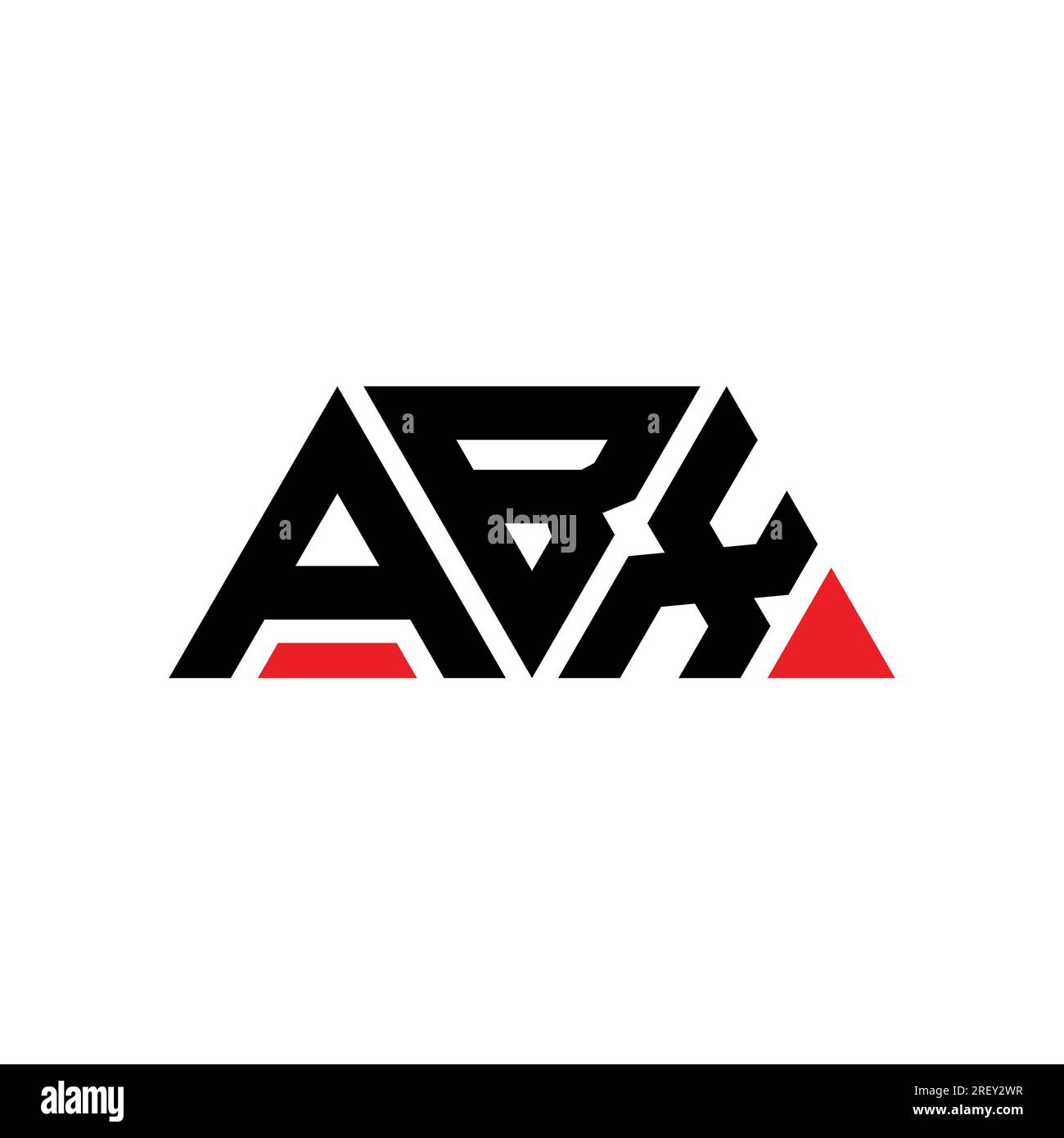 ABX triangle letter logo design with triangle shape. ABX triangle logo ...