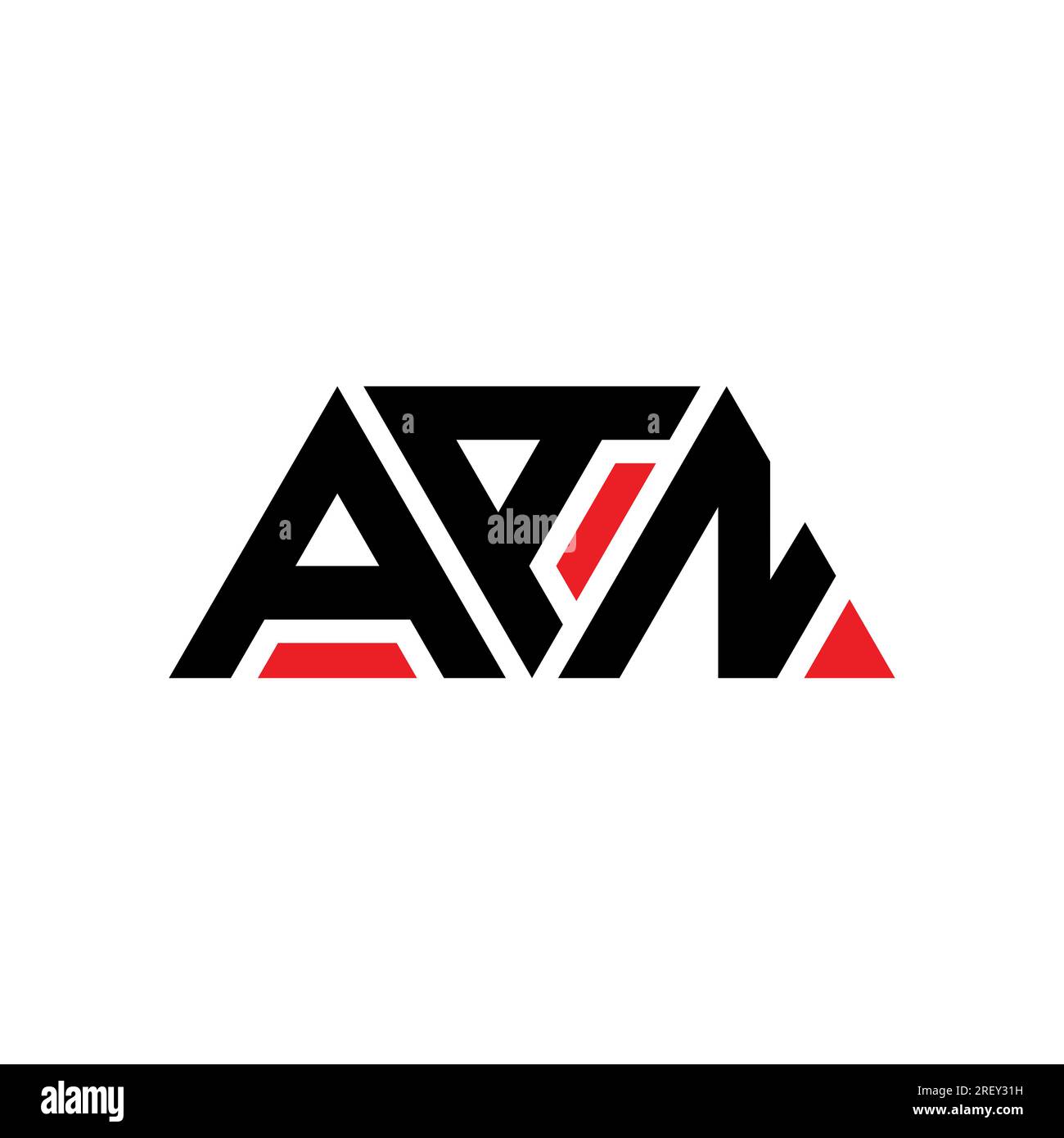 AAN triangle letter logo design with triangle shape. AAN triangle logo ...