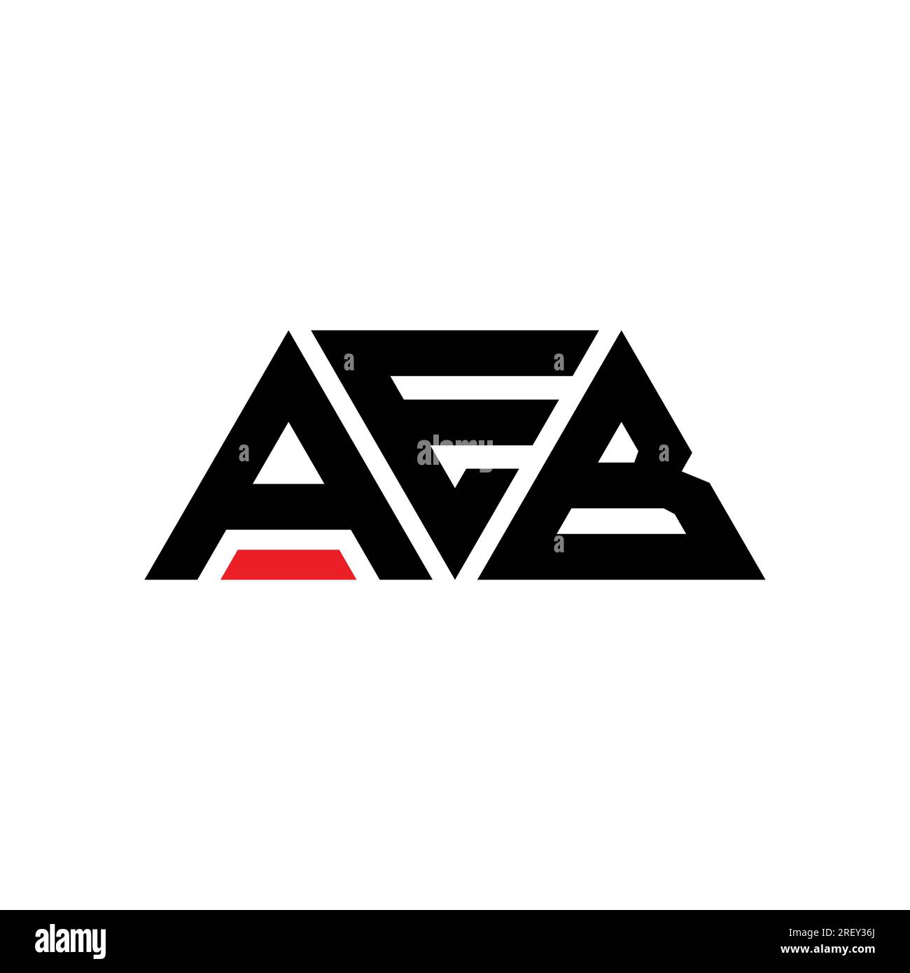 AEB triangle letter logo design with triangle shape. AEB triangle logo ...