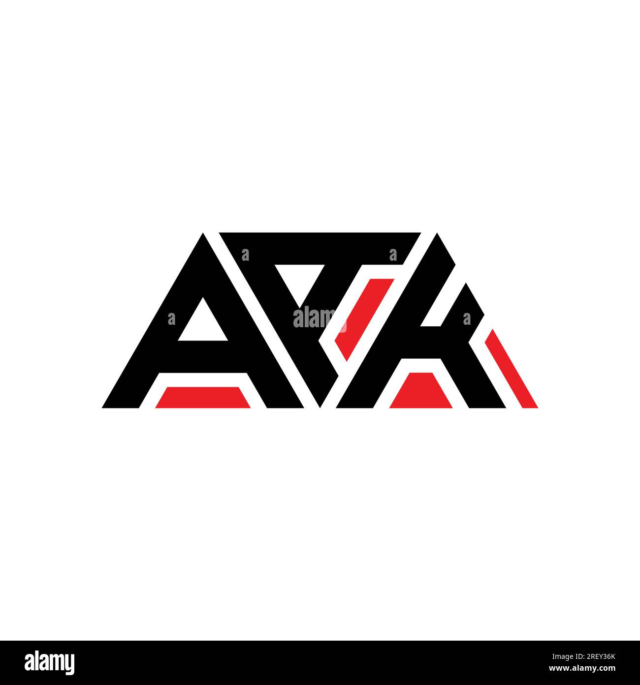 AAK triangle letter logo design with triangle shape. AAK triangle logo ...