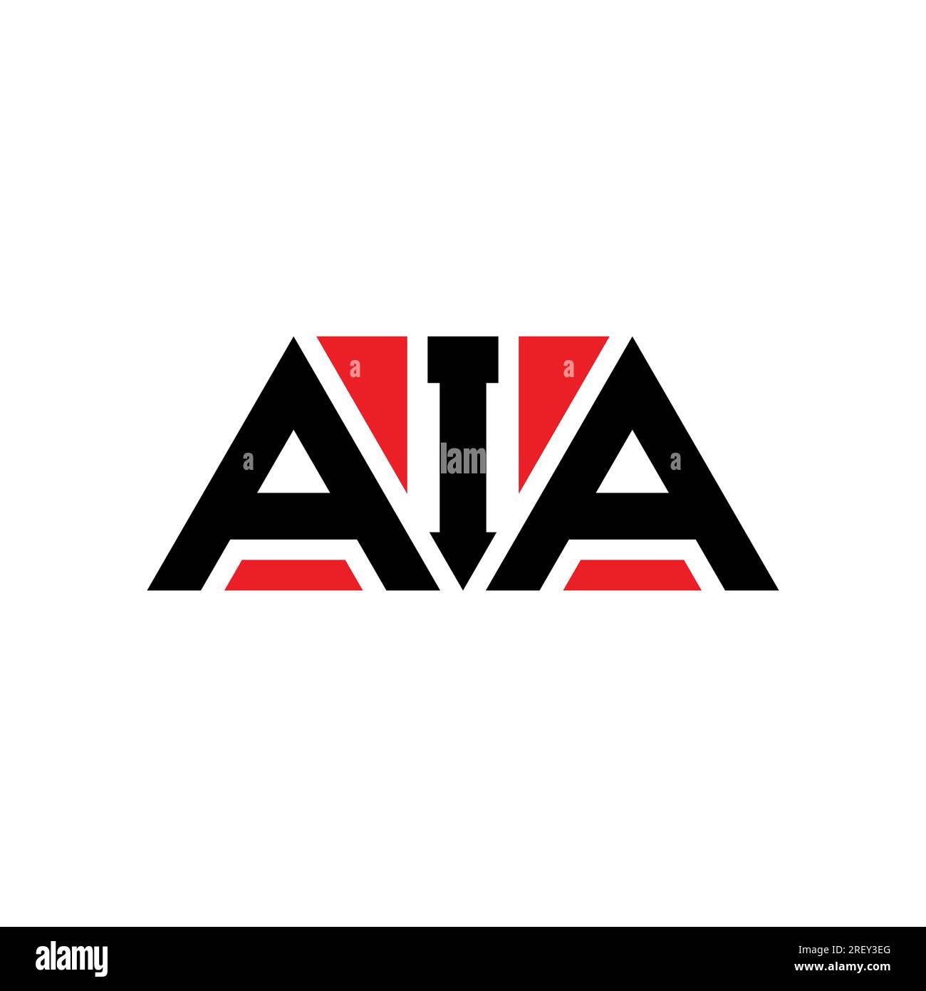 AIA triangle letter logo design with triangle shape. AIA triangle logo design monogram. AIA ...