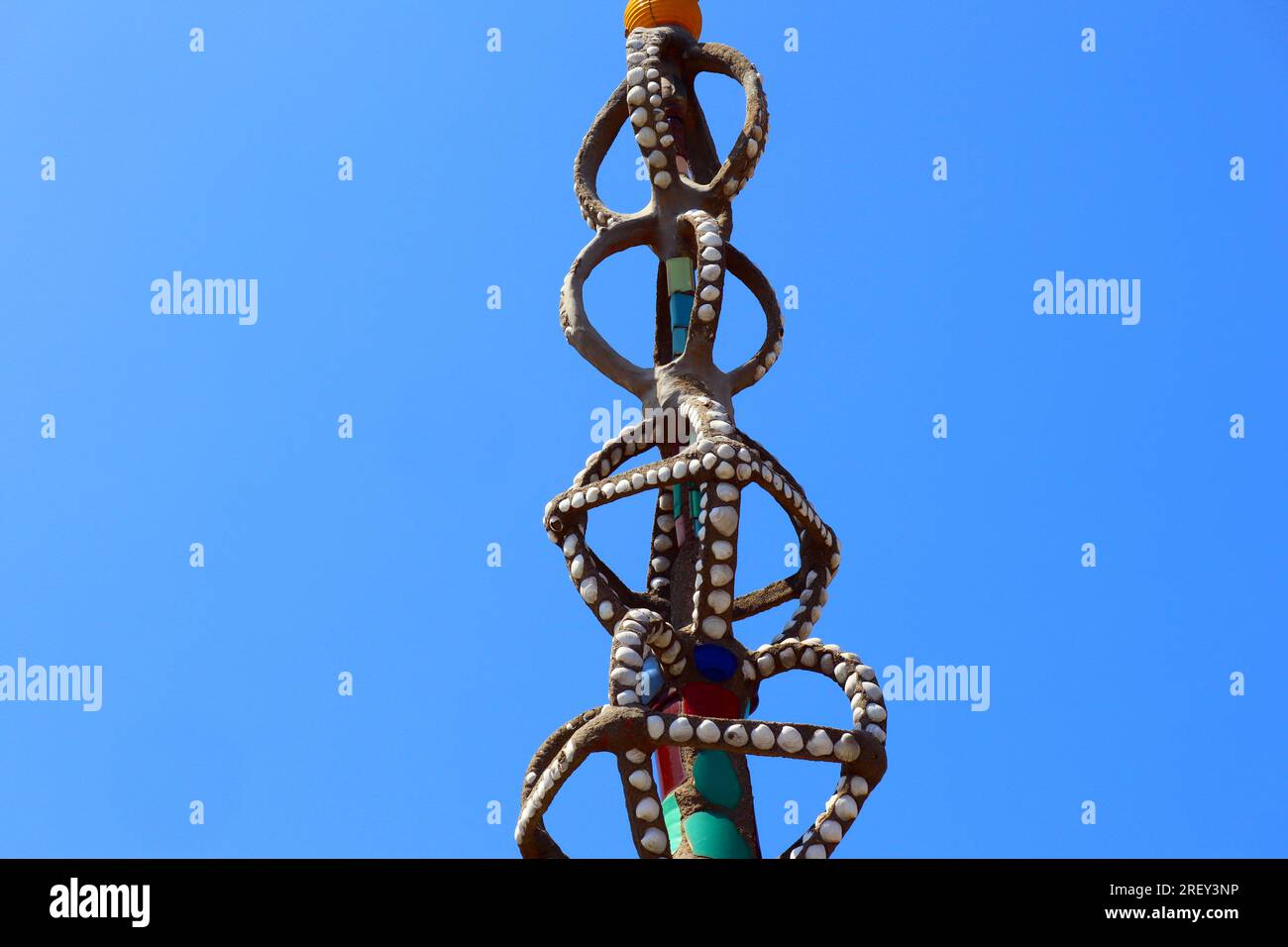 Los Angeles California Detail Of Watts Towers By Simon Rodia Architectural Structures