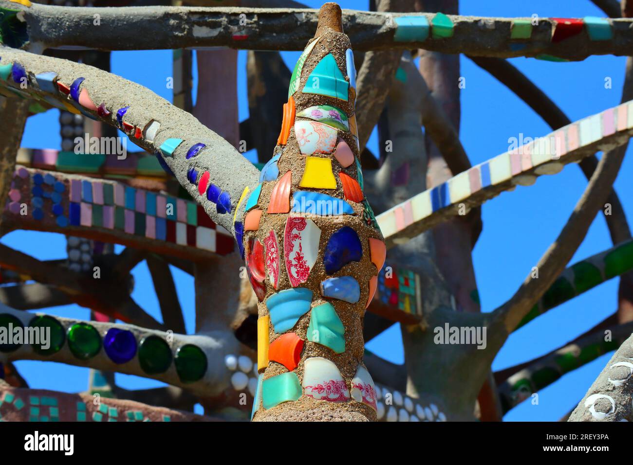 Los Angeles, California: detail of WATTS TOWERS by Simon Rodia ...