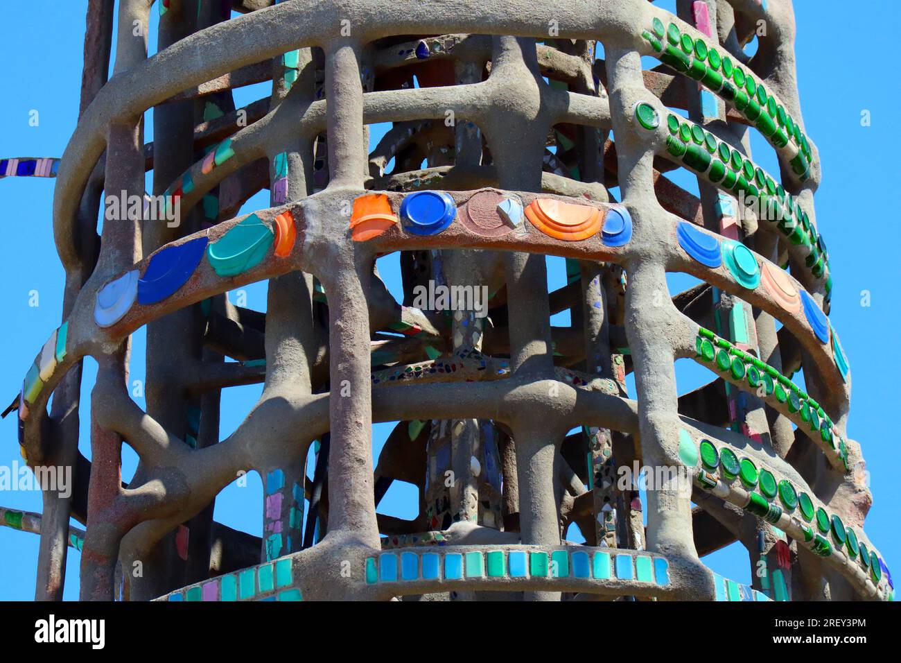 Los Angeles, California: detail of WATTS TOWERS by Simon Rodia ...