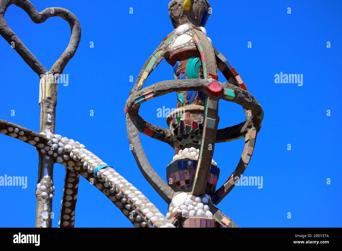Los Angeles, California: detail of WATTS TOWERS by Simon Rodia ...