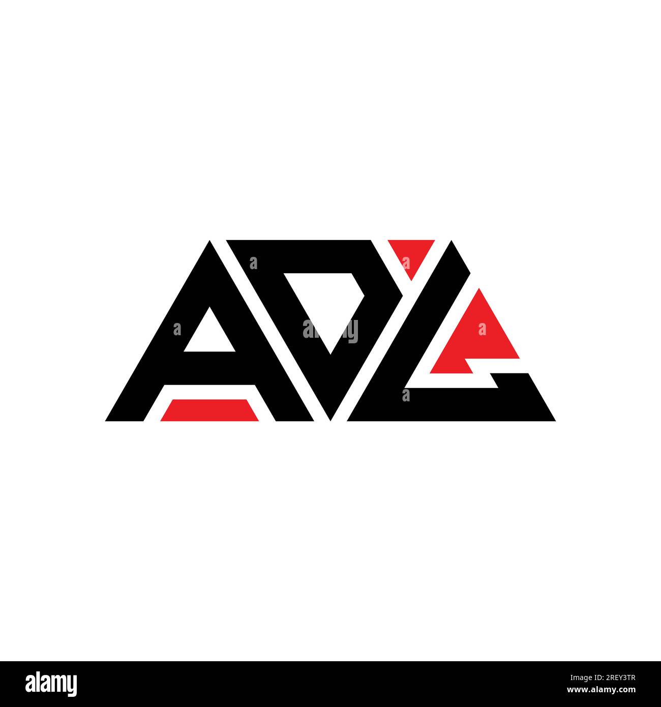 Adl Triangle Letter Logo Design With Triangle Shape Adl Triangle Logo