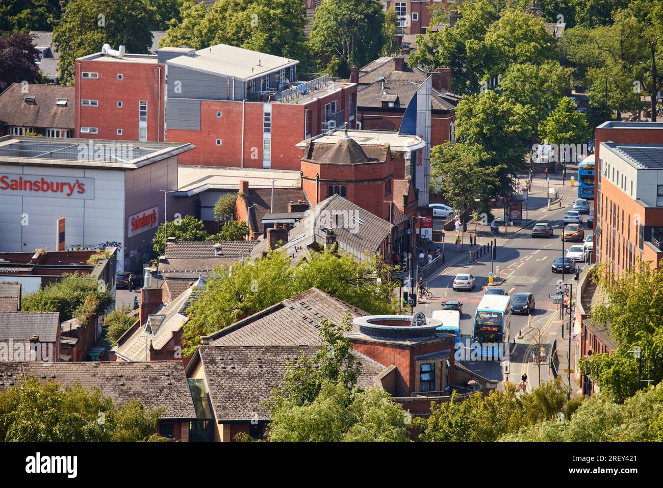 Manchester, Fallowfield A34 Wilmslow Road Stock Photo - Alamy