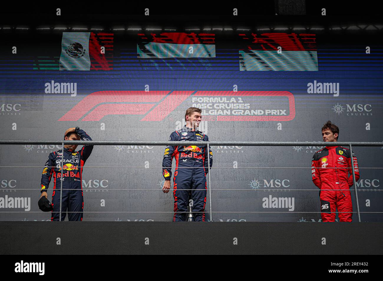 Podium of the race during the Belgian GP, Spa-Francorchamps 27-30 July ...