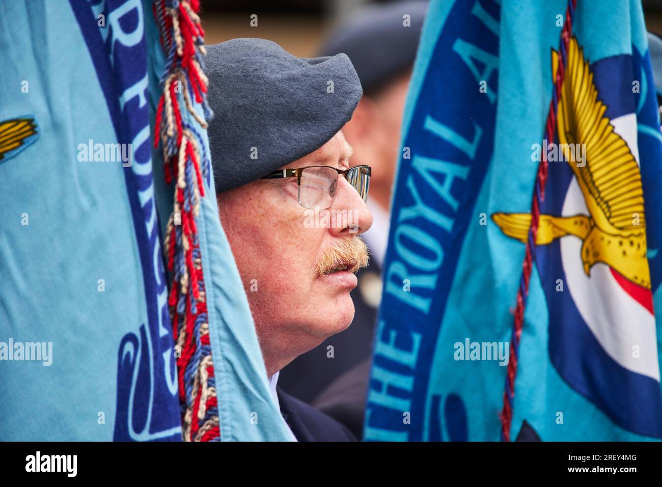 Veteran standard bearer Stock Photo - Alamy