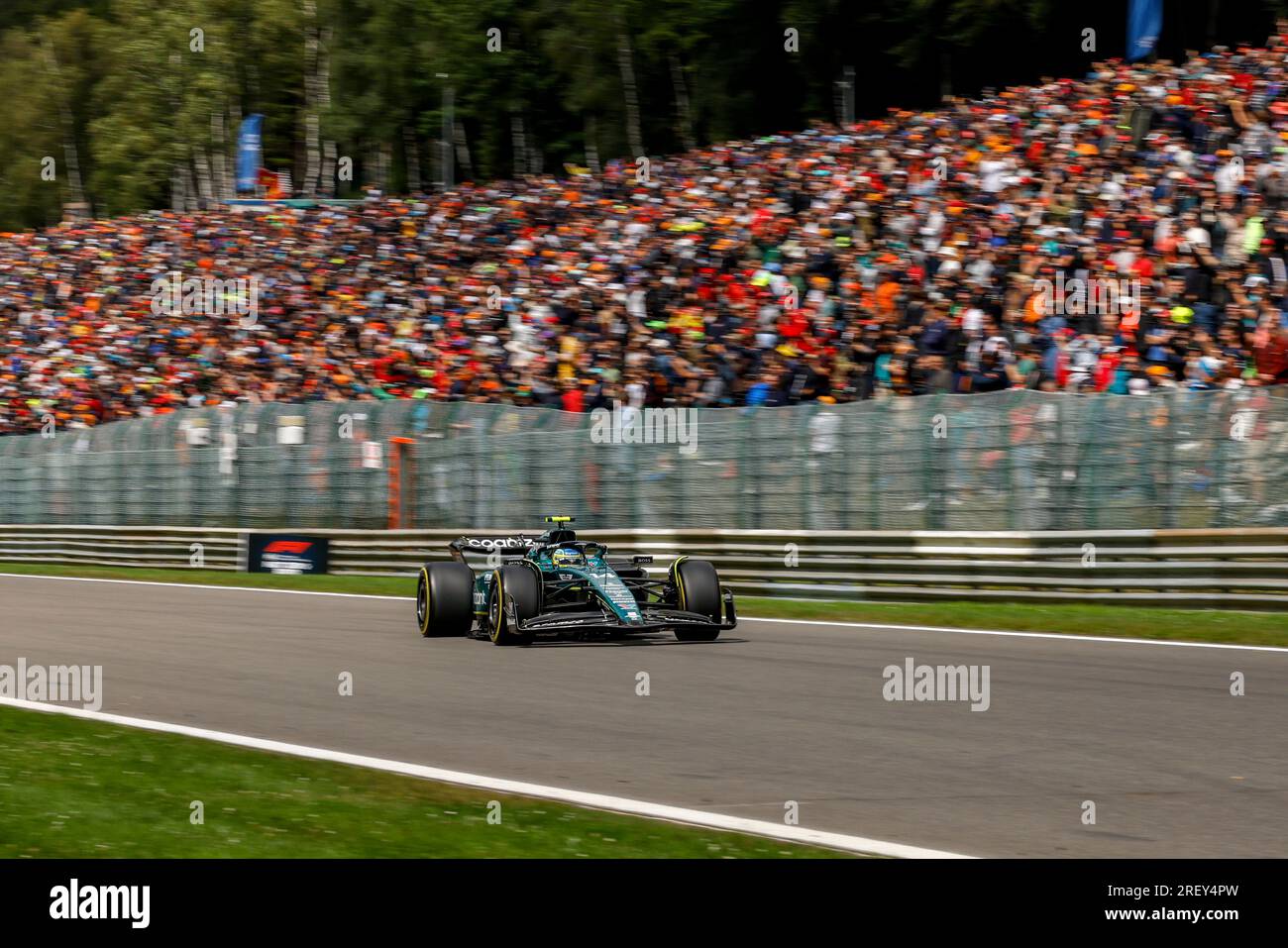 14 ALONSO Fernando (spa), Aston Martin F1 Team AMR23, action during the 2023 Formula 1 MSC ...